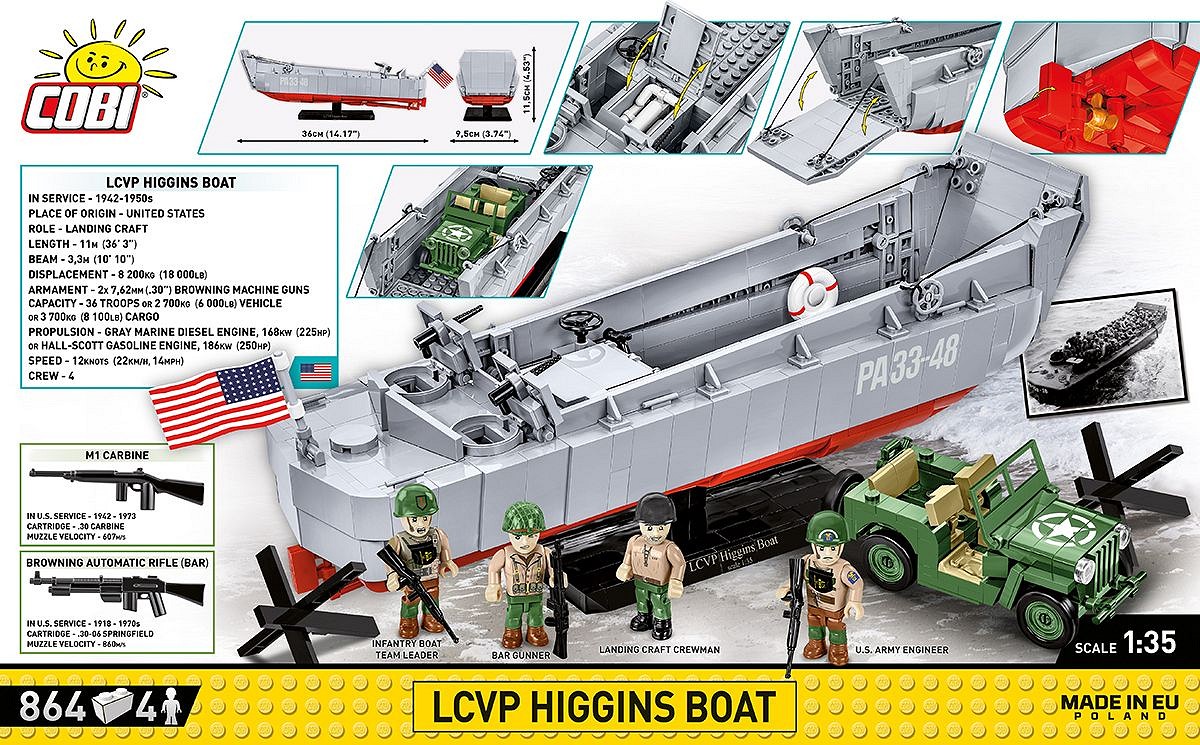 LCVP Higgins Boat - Limited Edition (COBI-4848) \ Limited Edition \ Cobi.eu